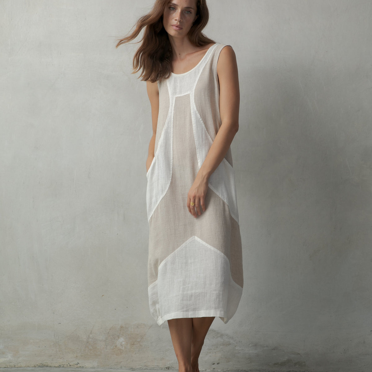 Milos Linen Dress - LUXMII